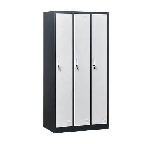 3 Door Steel Clothing Lockers | Blue Whale