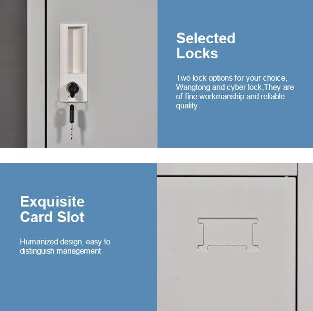 6 Door Compartment Steel Locker | Blue Whale