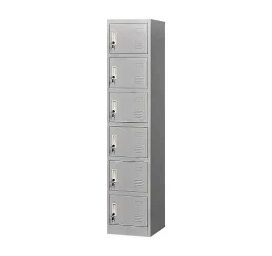 6 Door Compartment Steel Locker | Blue Whale