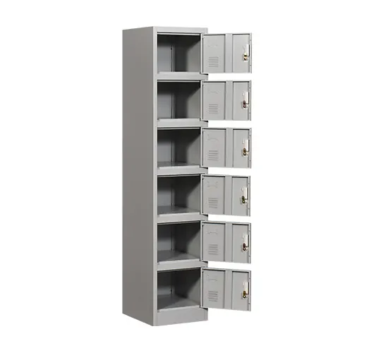 6 Door Compartment Steel Locker | Blue Whale
