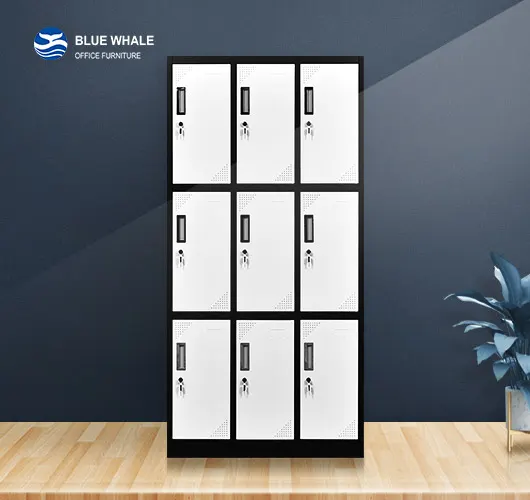 9 Door steel Lockers | Blue Whale