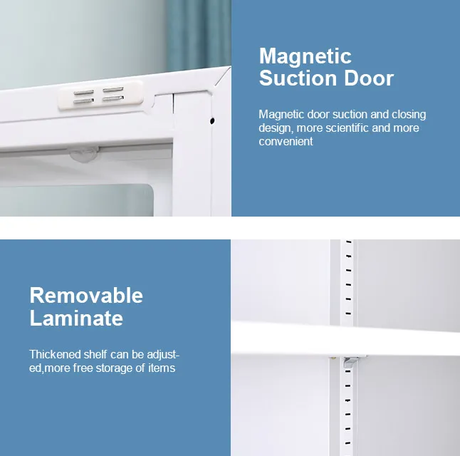 Short steel bookcase | Blue Whale