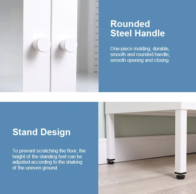 Short steel bookcase | Blue Whale