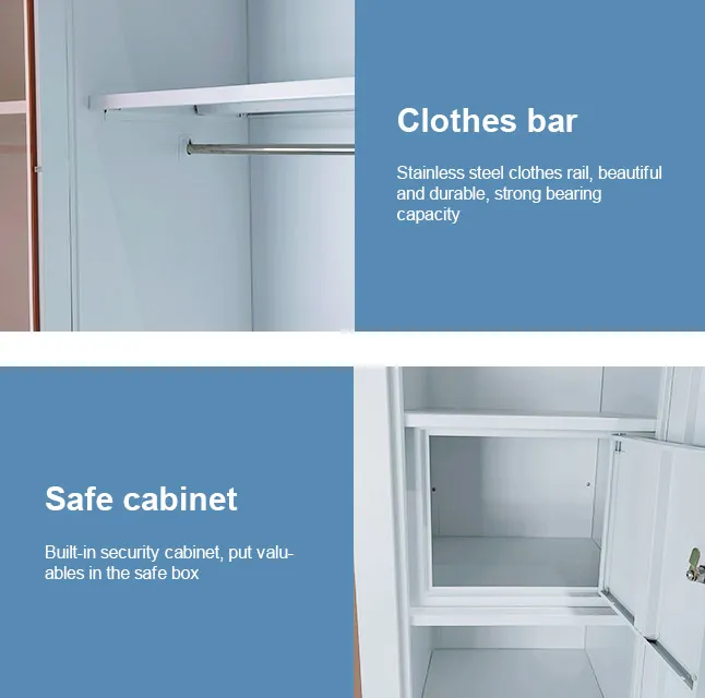 6-door Long Handle Wardrobe | Blue Whale